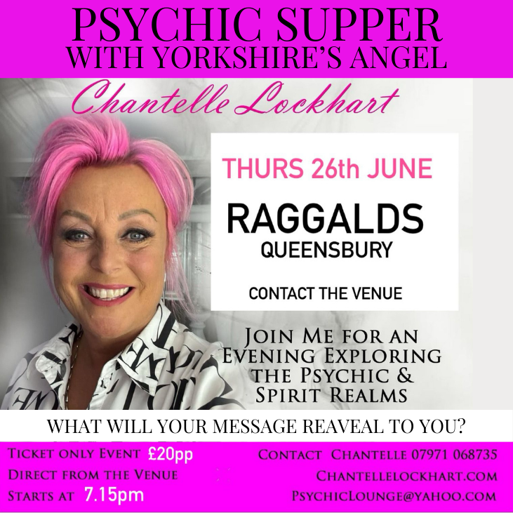 Psychic Supper with Yorkshire's Angel Chantelle Lockhart